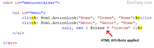 Asp Mvc Use Css On Html Actionlink